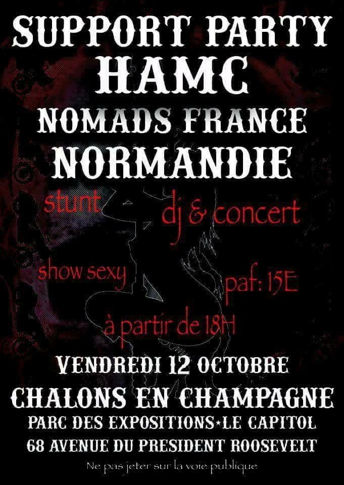 SUPPORT PARTY HAMC NOMADS FRANCE NORMANDIE | TripnBike