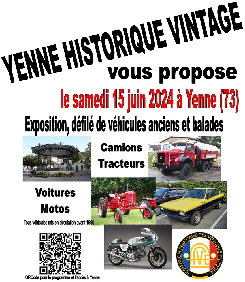 Exposition et défilé de véhicules anciens Yenne | TripnBike