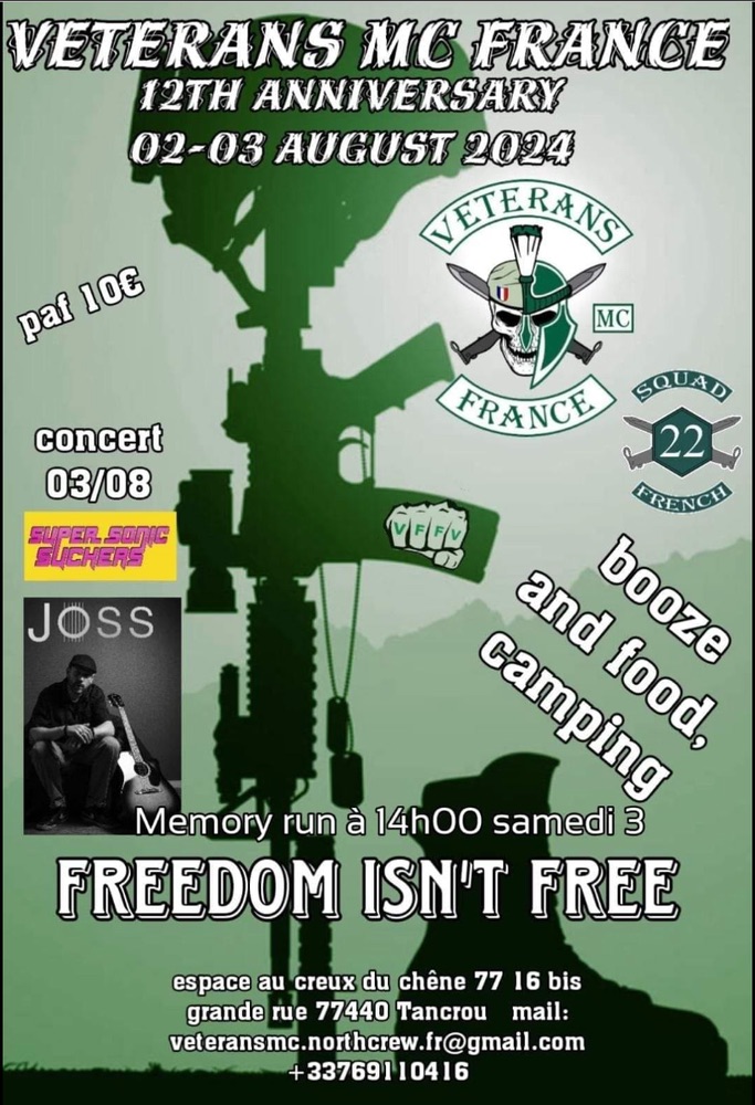 XII anniversaire du VETERANS MC France | TripnBike